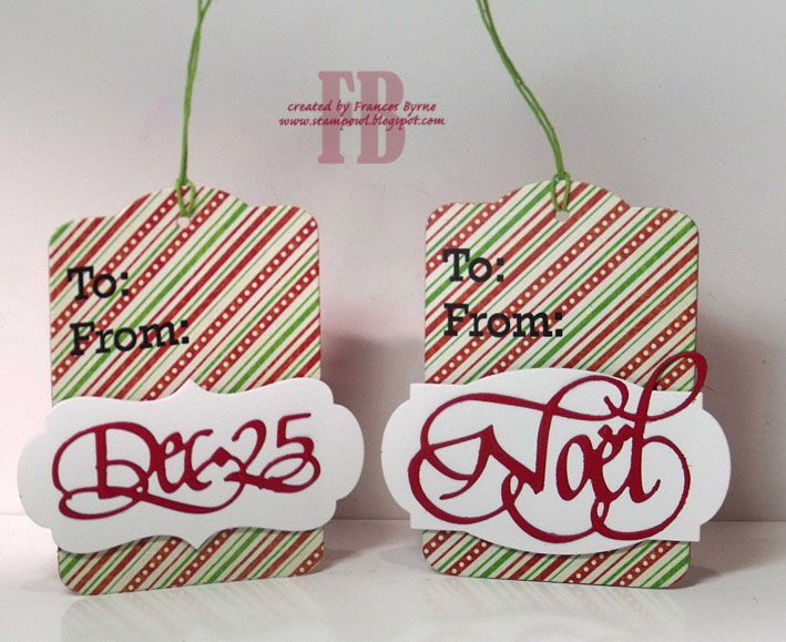 StampOwl's Studio: Dec 25 Gift Tags