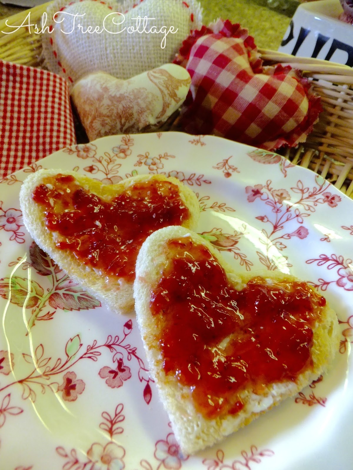 Ash Tree Cottage: Tea and Heart Shaped Toast