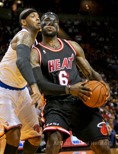 AL DIAZ PHOTO: LeBron James: LeBATMAN!