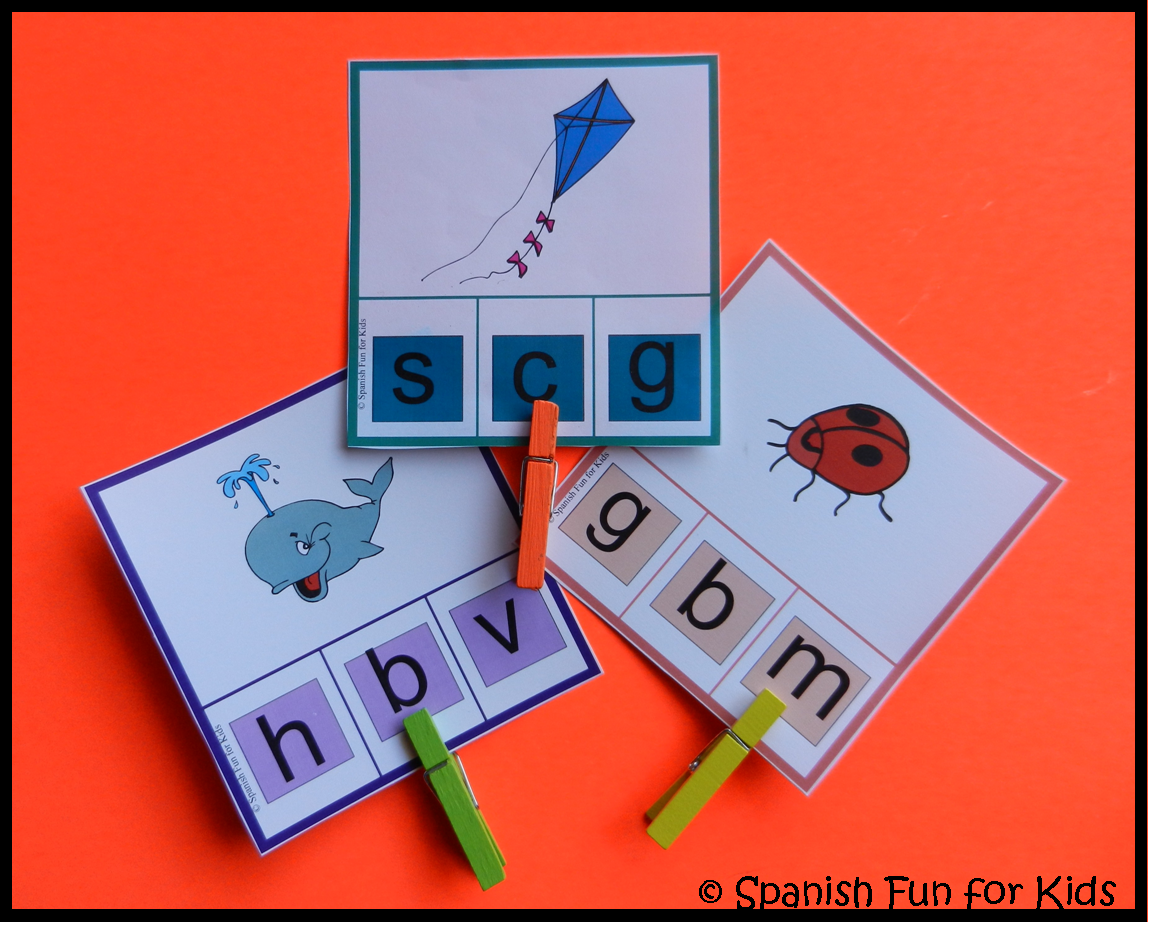 Music and Spanish Fun: Tarjetas para Emparejar Sonidos y Letras