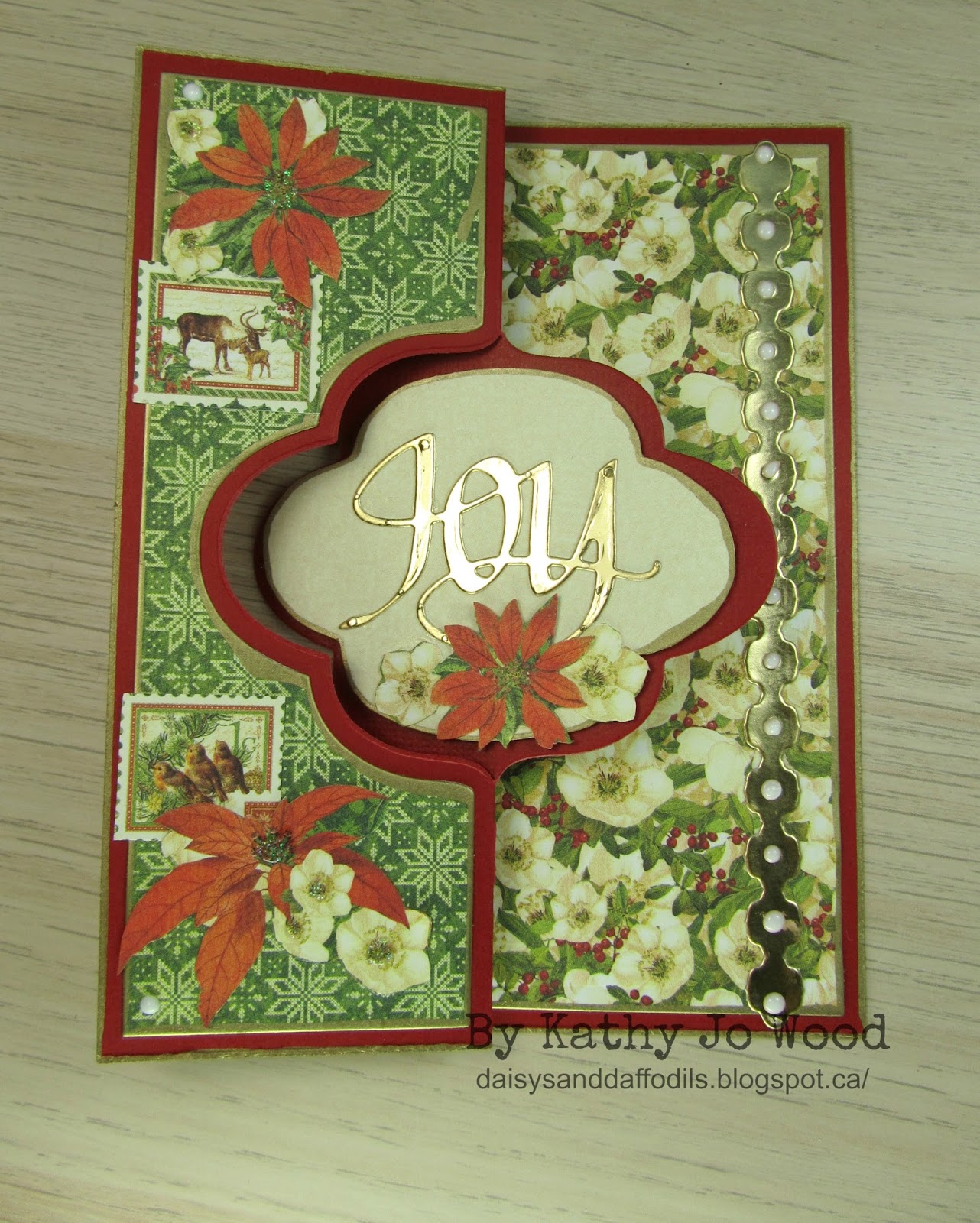 I'm a Little Teapot...: "Joy" Flip card using Graphic 45 Winter Wonderland