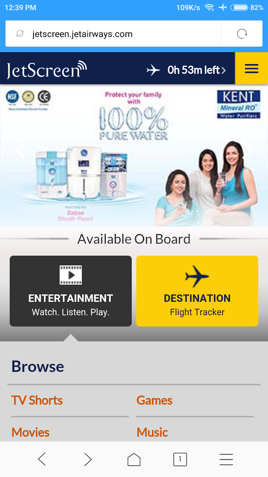 RDB's Blog: JetScreen Offers in-Flight Entertainment on Jet Airways