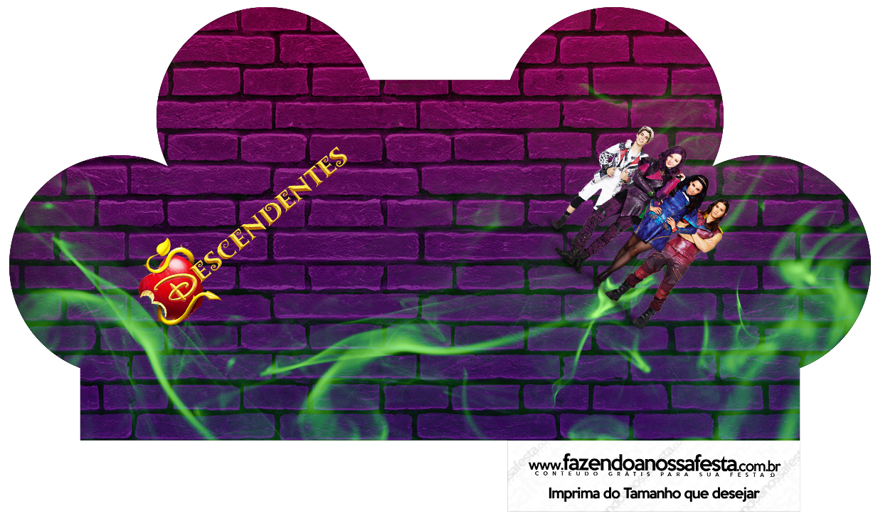 Descendants Party: Free Printable Boxes. - Oh My Fiesta! in english