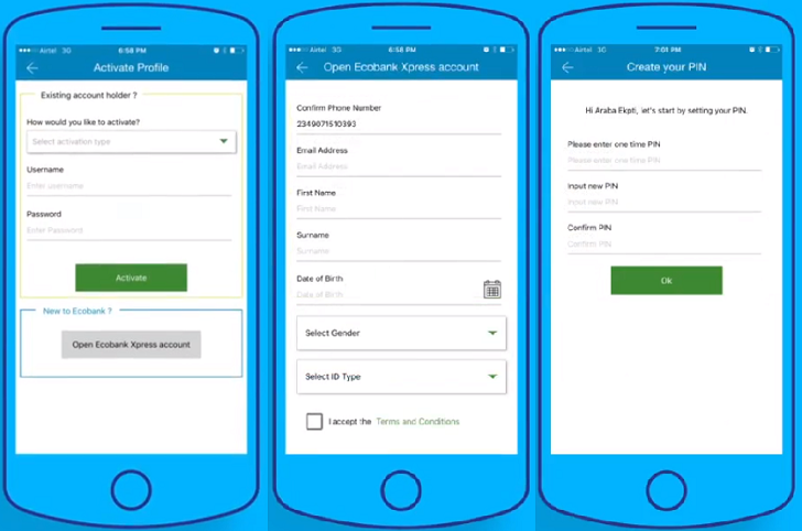 Ecobank Xpress Mobile Banking App: How to Open Account and it's ...