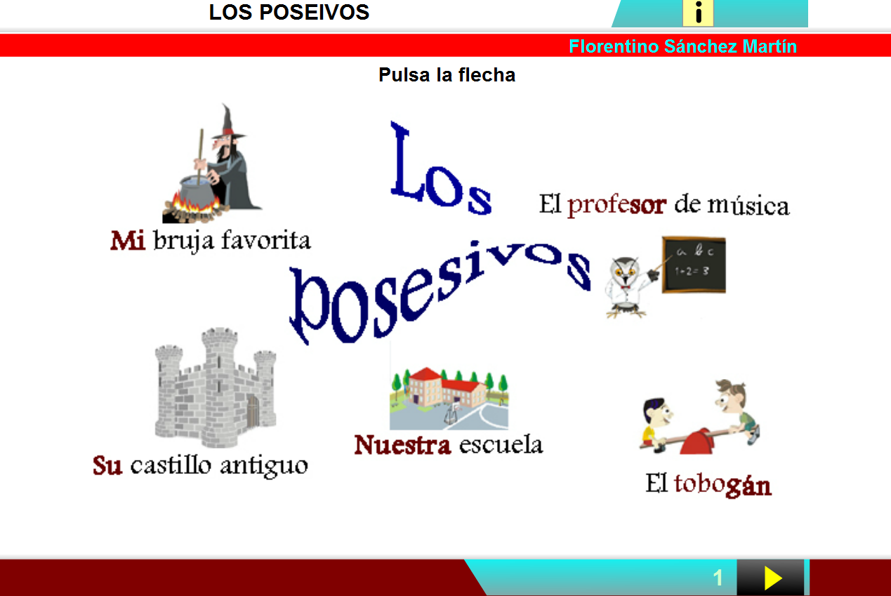 LA MINA .... 4º de PRIMARIA: LOS POSESIVOS