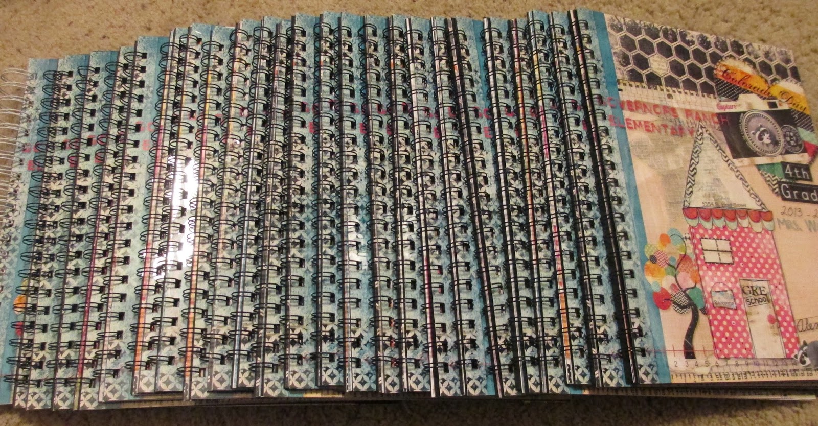 Isa Creative Musings: Scrapbooks for My Son's 4th Grade Class & Teacher