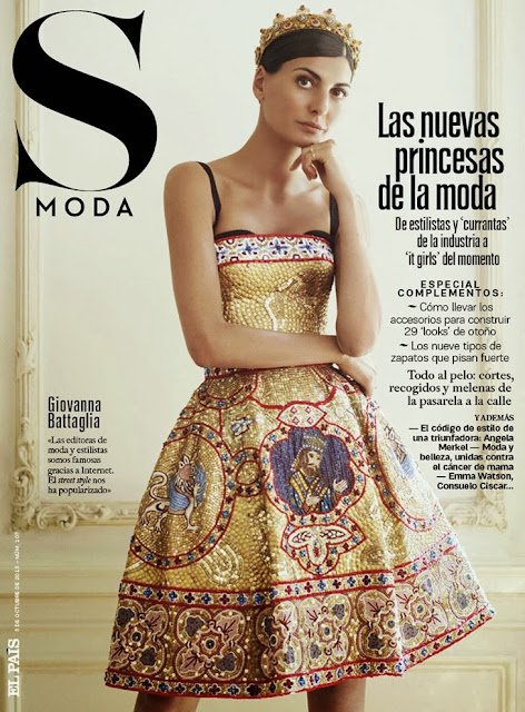 giovanna battaglia Magazine Photoshoot For s moda Magazine October 2013 ...