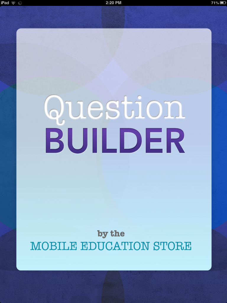 Carrie's Speech Corner: App Review: Question Builder