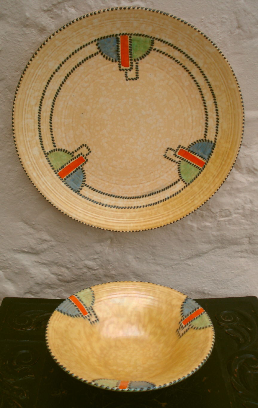 Crown Ducal & Charlotte Rhead Pottery: 4903 - Stitch Variation