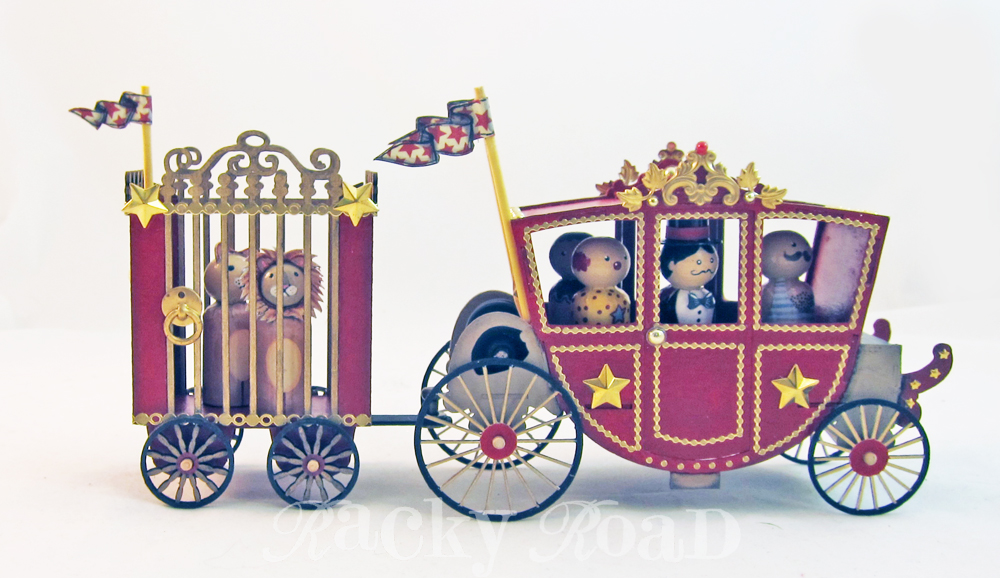 junk&stuff: Big Red Circus Wagon, with Lion Cage tutorial
