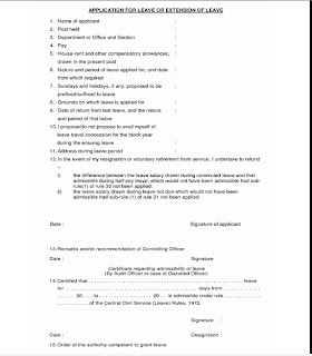 Necessary: EL_ Application form for Leave or Extension of Leave_ Earned ...