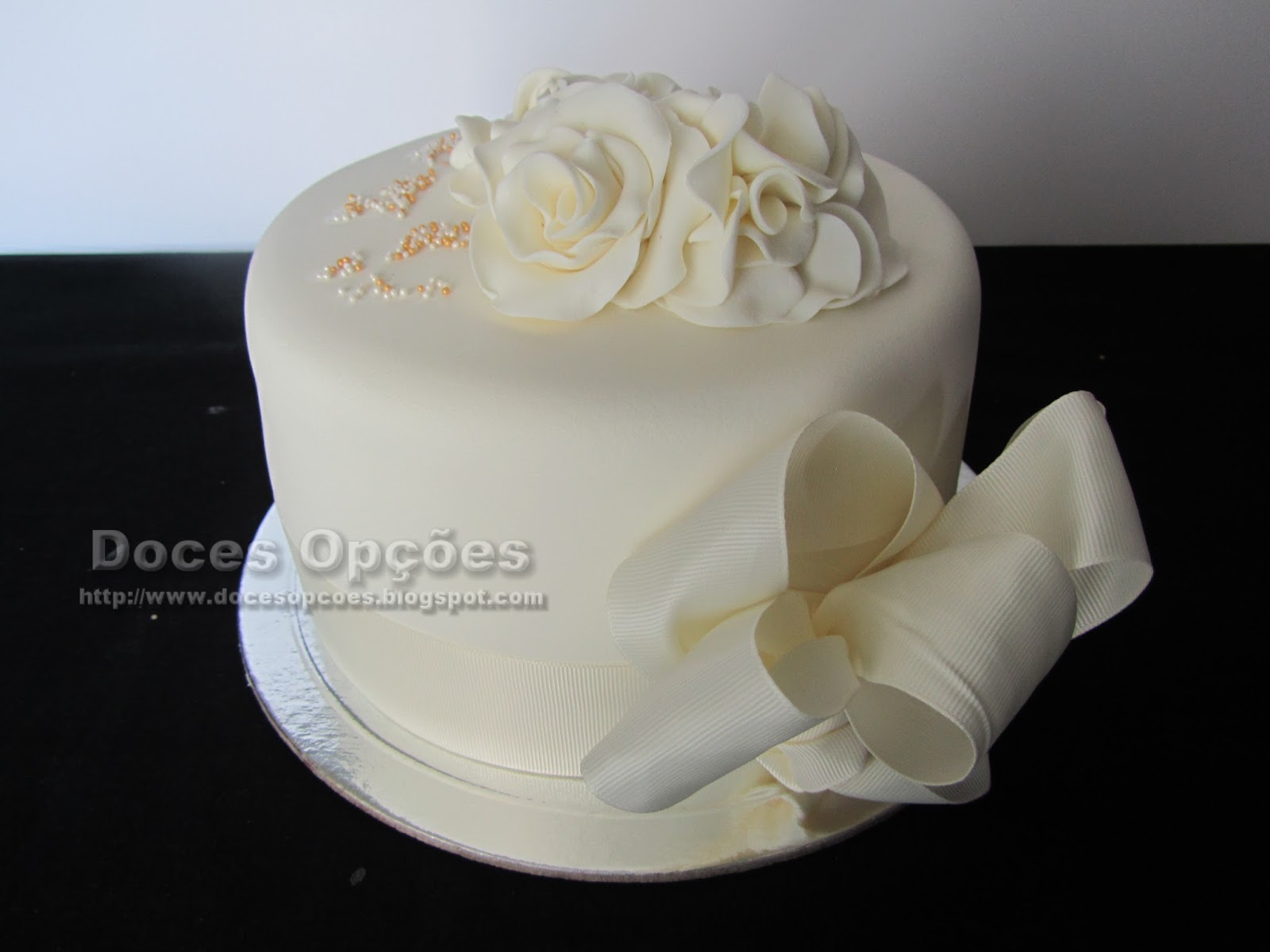 Doces Opções: Bolo branco