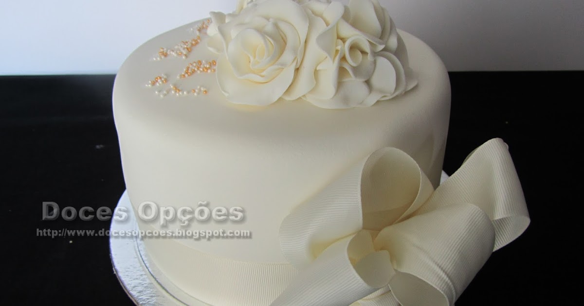 Doces Opções: Bolo branco