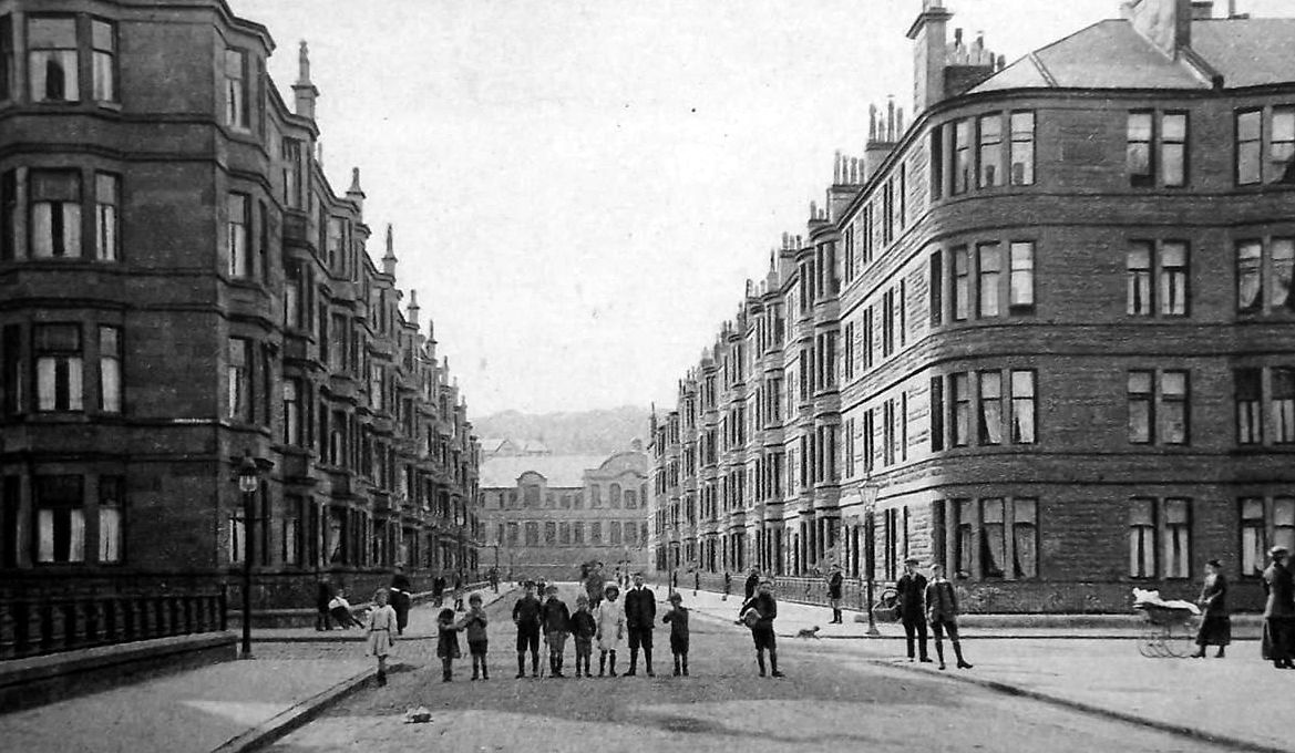 Tour Scotland: Old Photograph Dundrennan Road Langside Glasgow Scotland