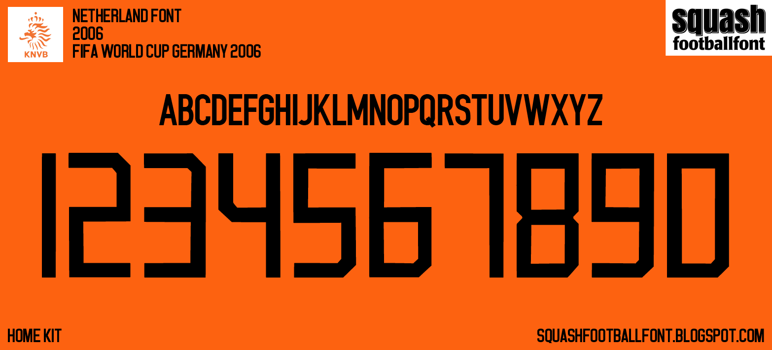 SFF: Netherland World Cup 2006 Font