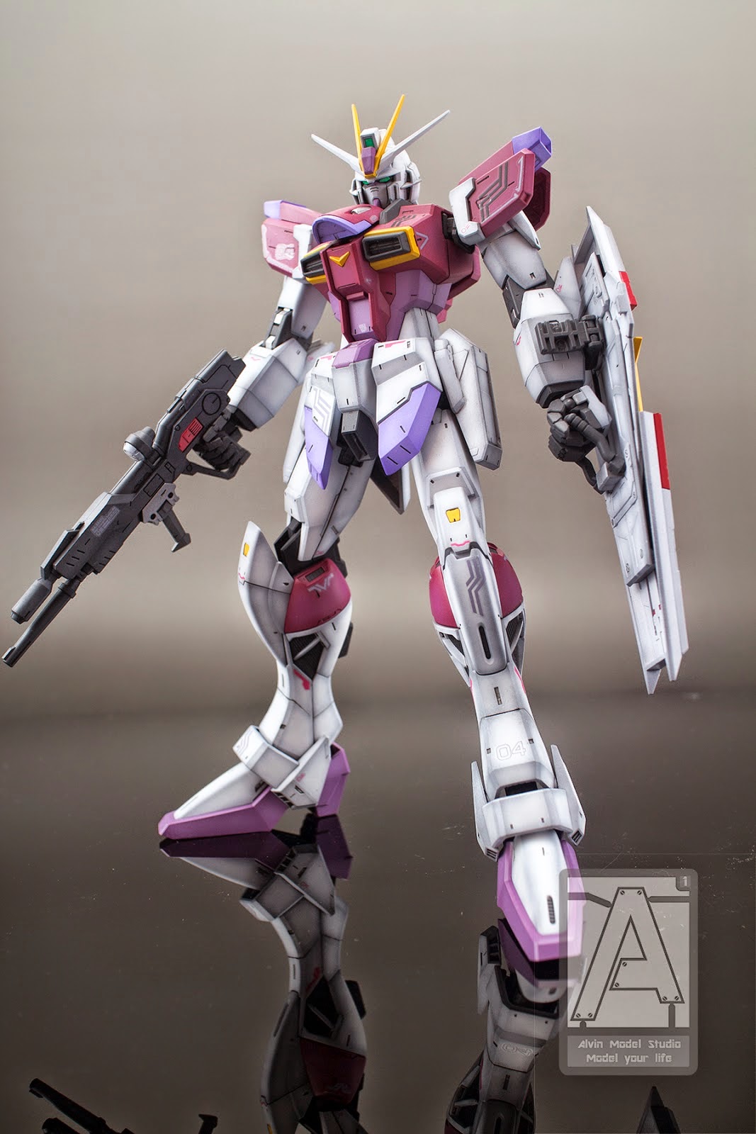 Painted Build: MG 1/100 Destiny Impulse Gundam (R)