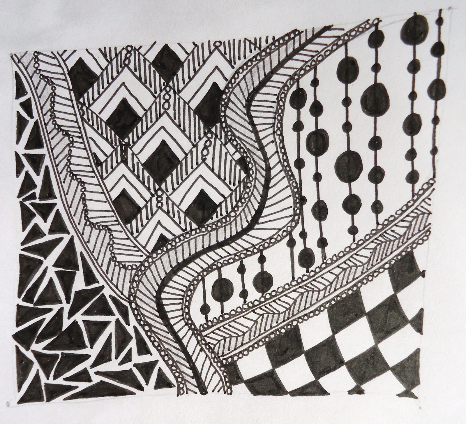 Coombe Cottages and Co: Introduction to Zentangles