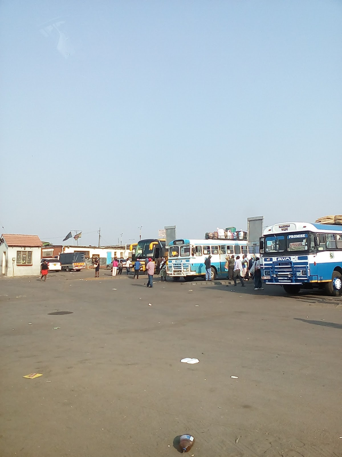 Buses or Bullet trains at Mbare Musika Terminal