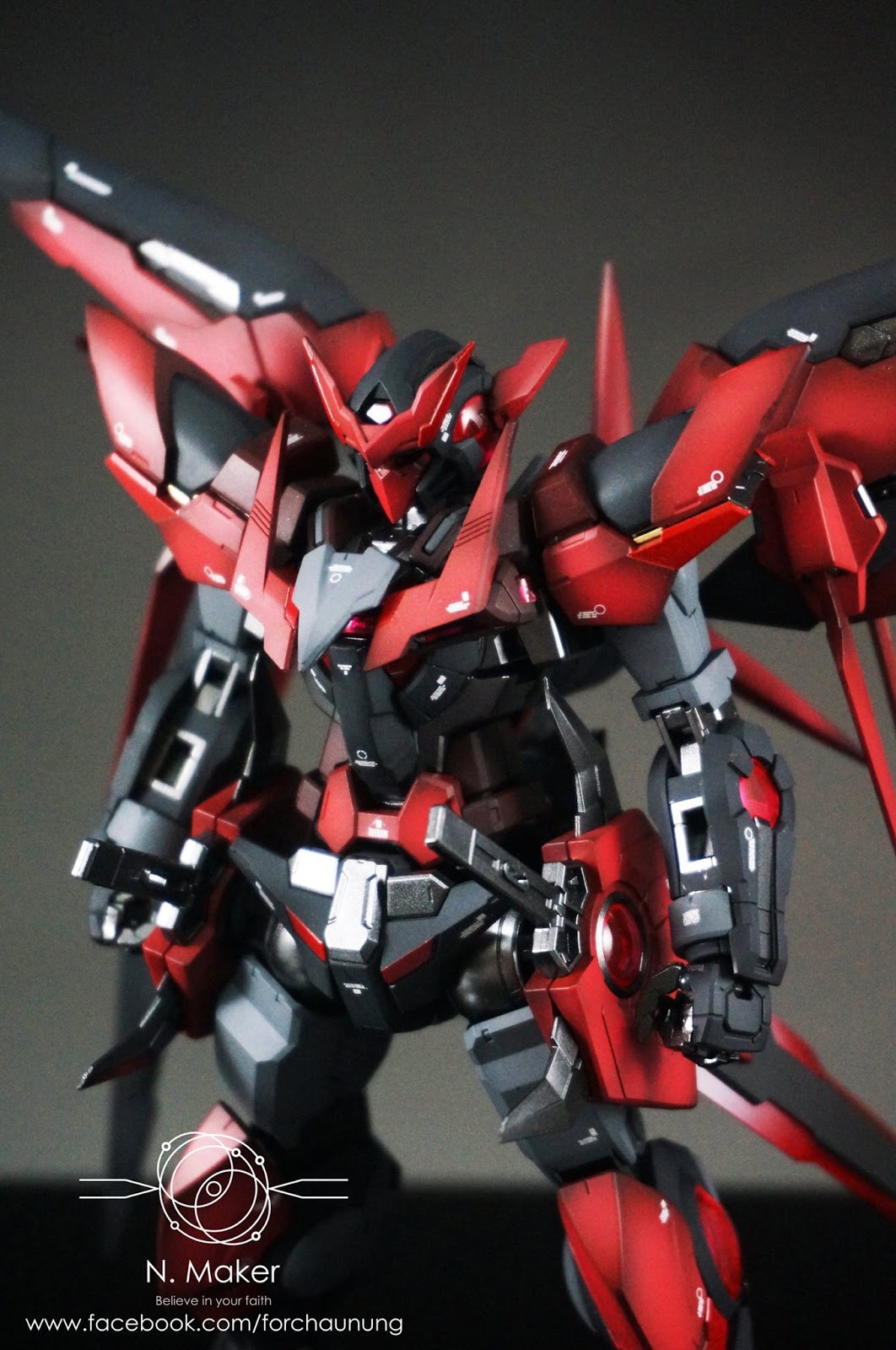 GUNDAM GUY: MG 1/100 Gundam Exia Dark Matter - Painted Build