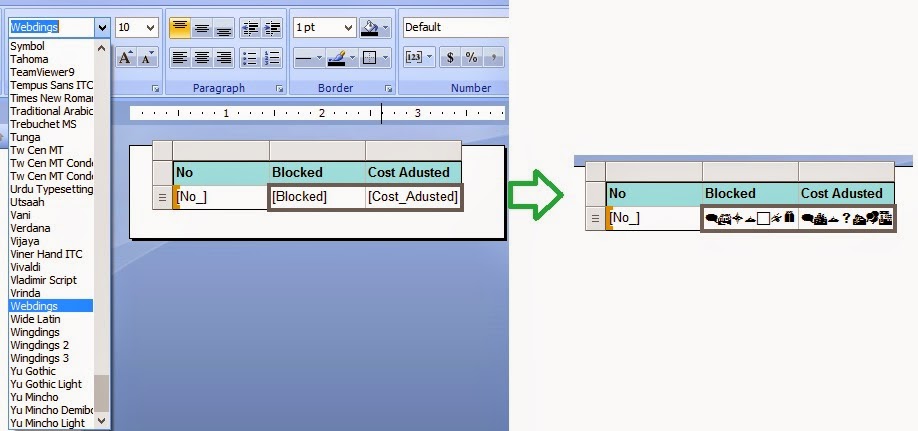 RTC Report - Formatting Boolean Values as Check Mark and X Mark.