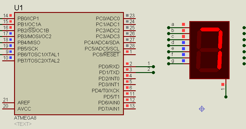 Code Bloges Interfacing 7 Segment To Avr Microcontroller Atmega 8