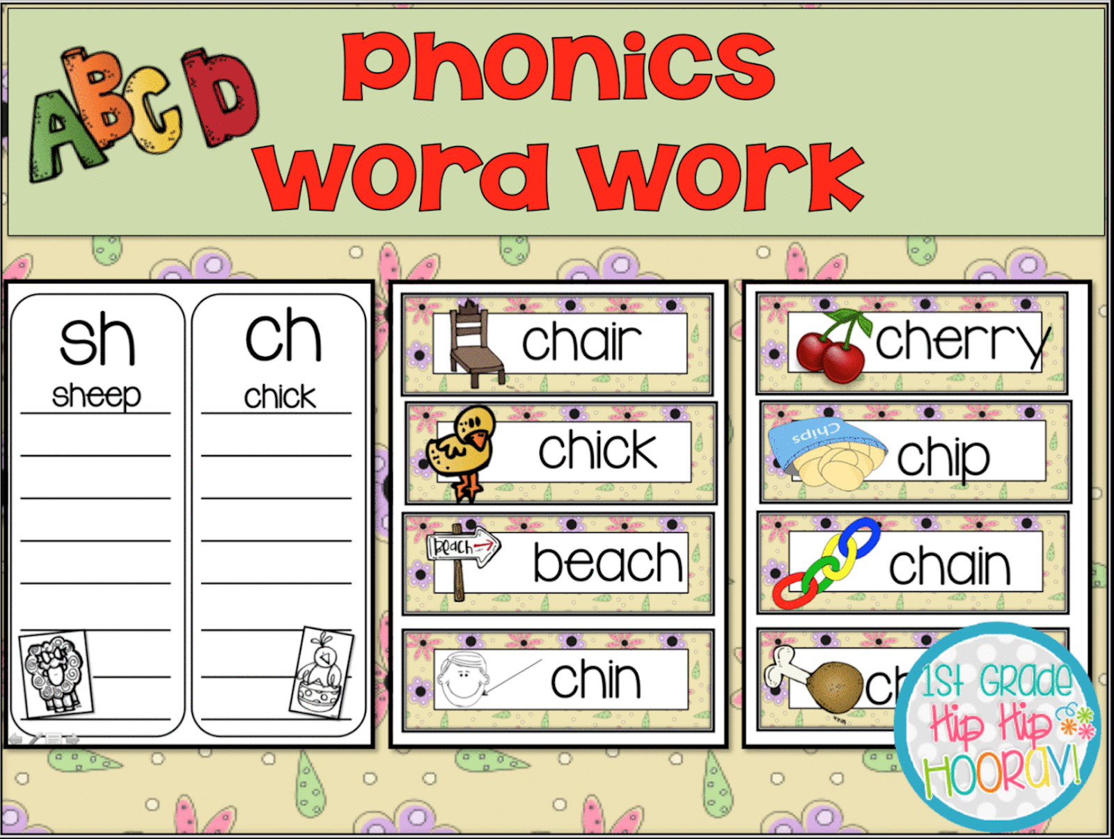 1st Grade Hip Hip Hooray!: Loads of Phonics Practice....Word Work ...