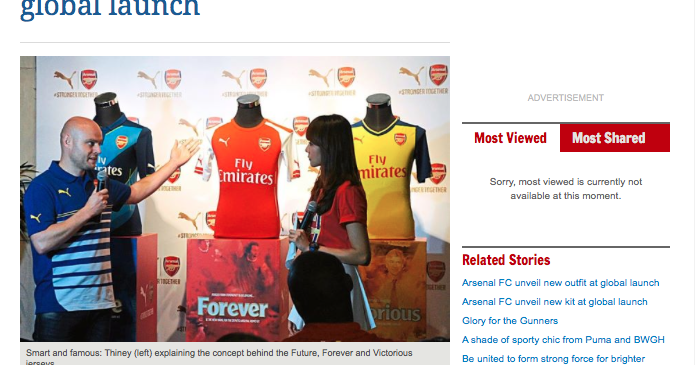 Arsenal Malaysia in The Star Newspaper ! - Arsenal Malaysia