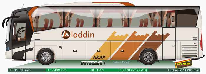 Rute dan Tarif Bus Aladdin Januari 2020 - telunjuk transport