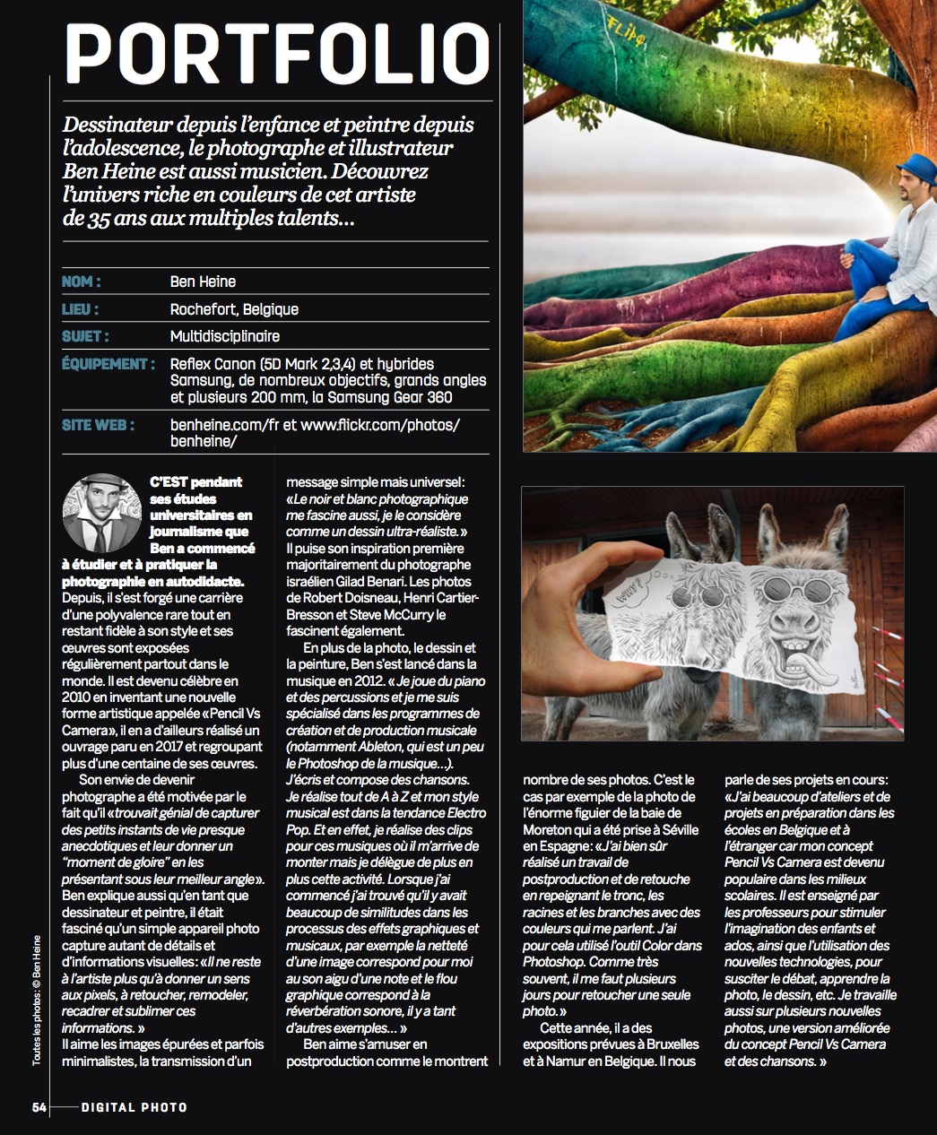 Ben Heine Art and Music Blog: Interview de Ben Heine pour le magazine ...