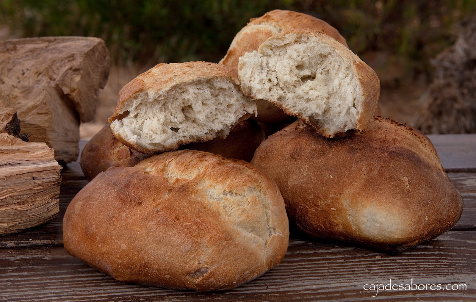 caja de sabores: Pan de leña