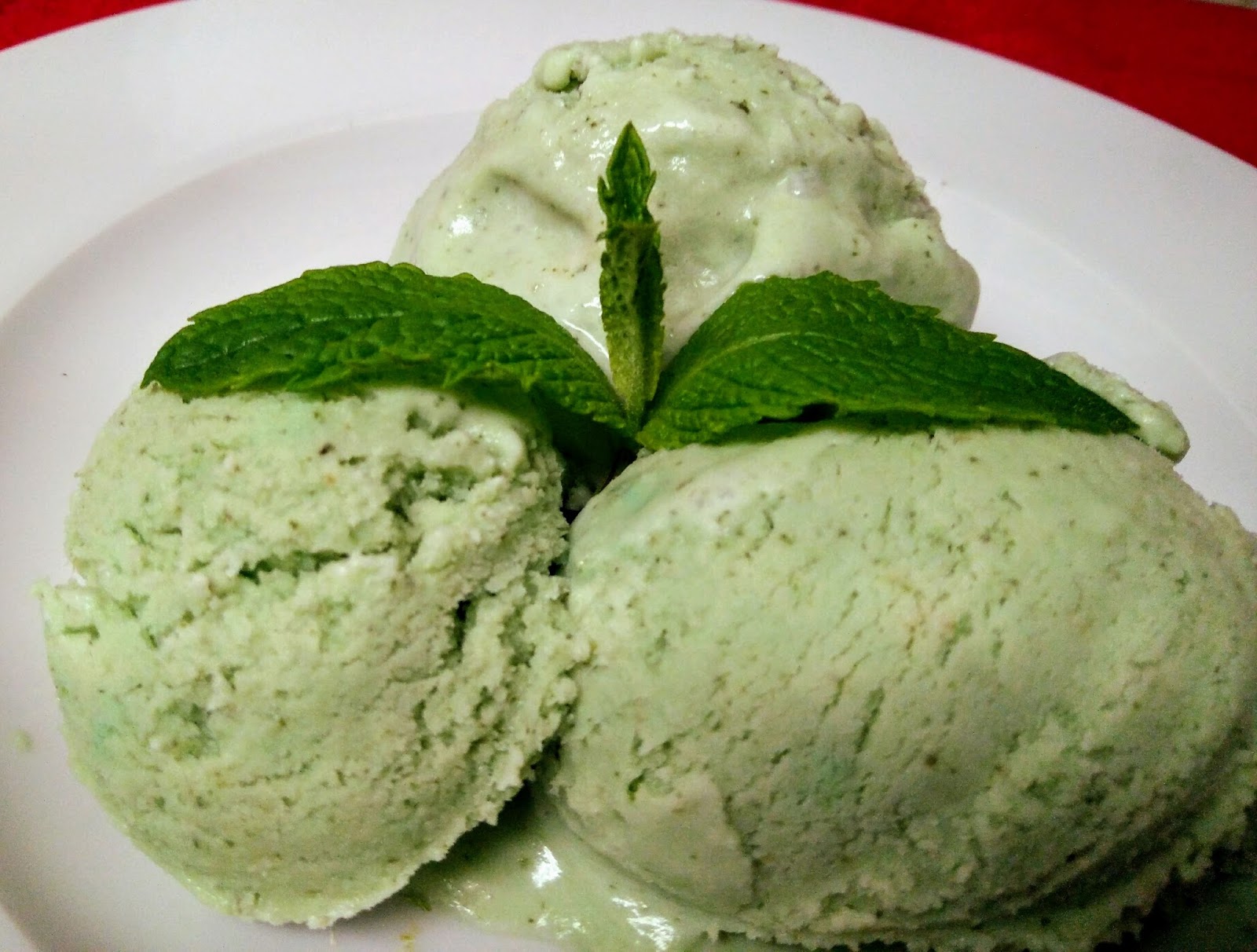 Supriya's Kitchen: Refreshing Crushed Mint Ice Cream