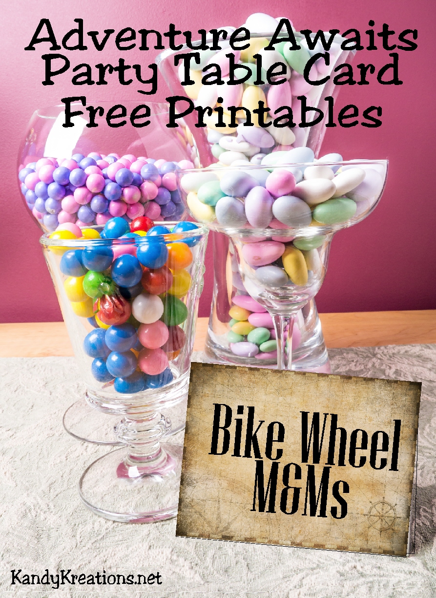 Adventure Awaits Table Card Printable