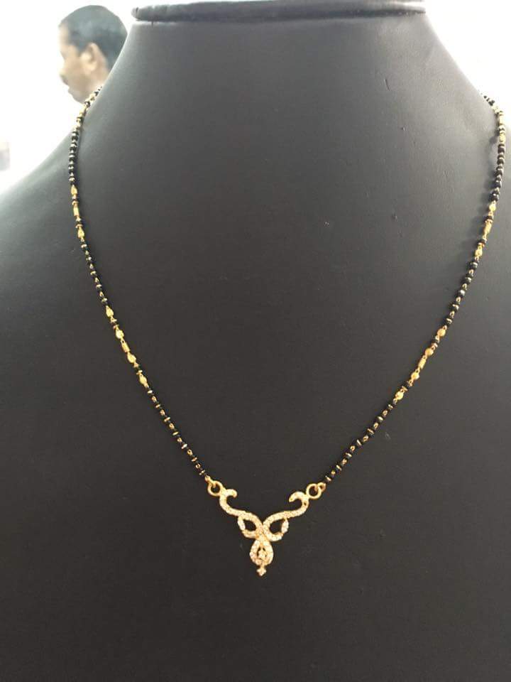 Light weight black beeds chain designs | 916 jewellery || Beeds Jewellery