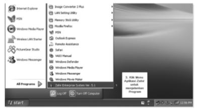 Menjalankan Program Zahir Accounting Versi 5.1 - Our Akuntansi