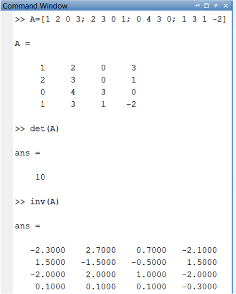 Operasi Matriks Menggunakan Matlab ~ MEDIA PEMBELAJARAN MATEMATIKA