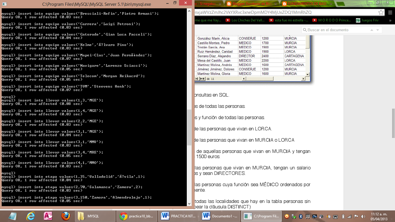 Fundamentos De Base Datos Unidad Mysql Crear Tablas Y Datos Mysql Ejercicio 16 Paso A Paso