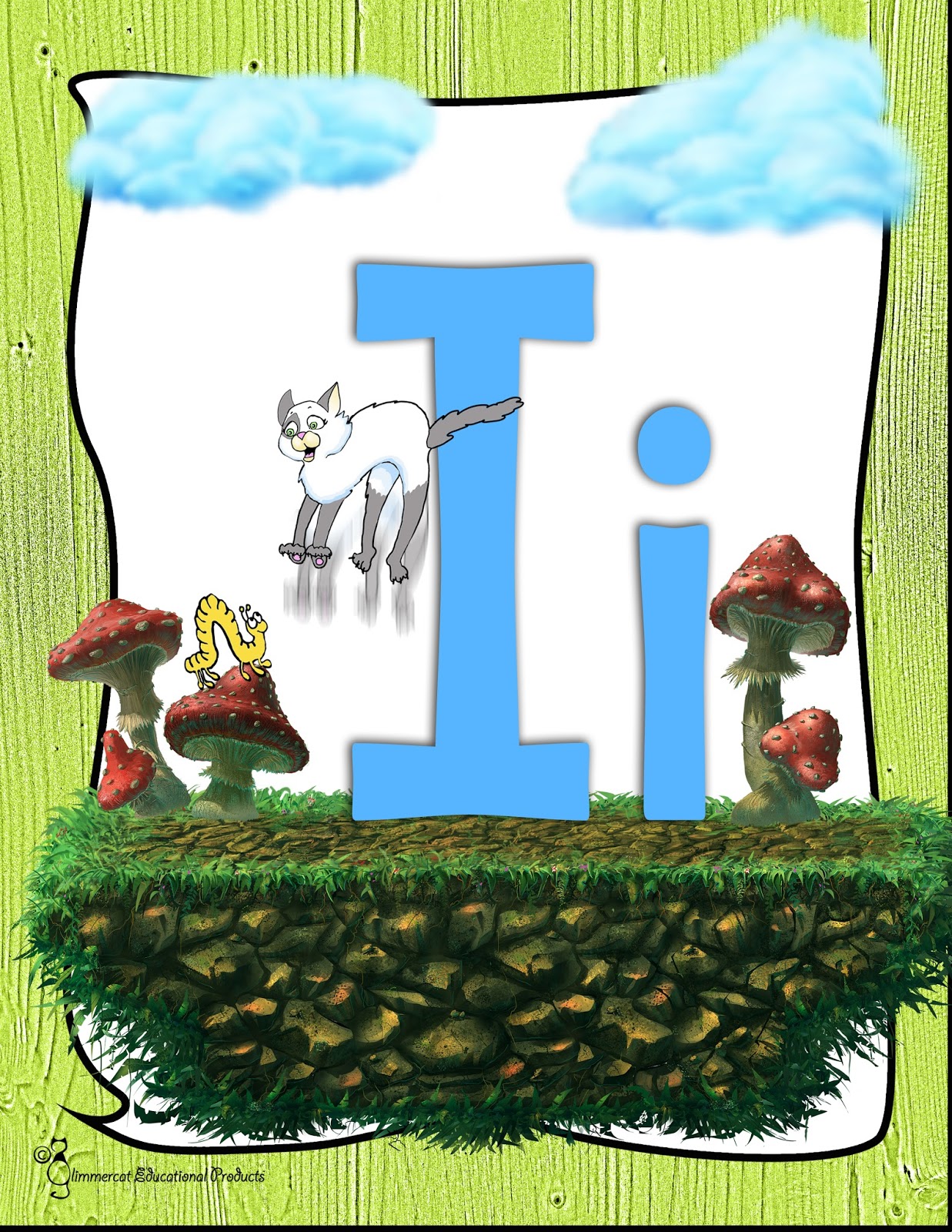 Glimmercat Education: Letter of the Week for I