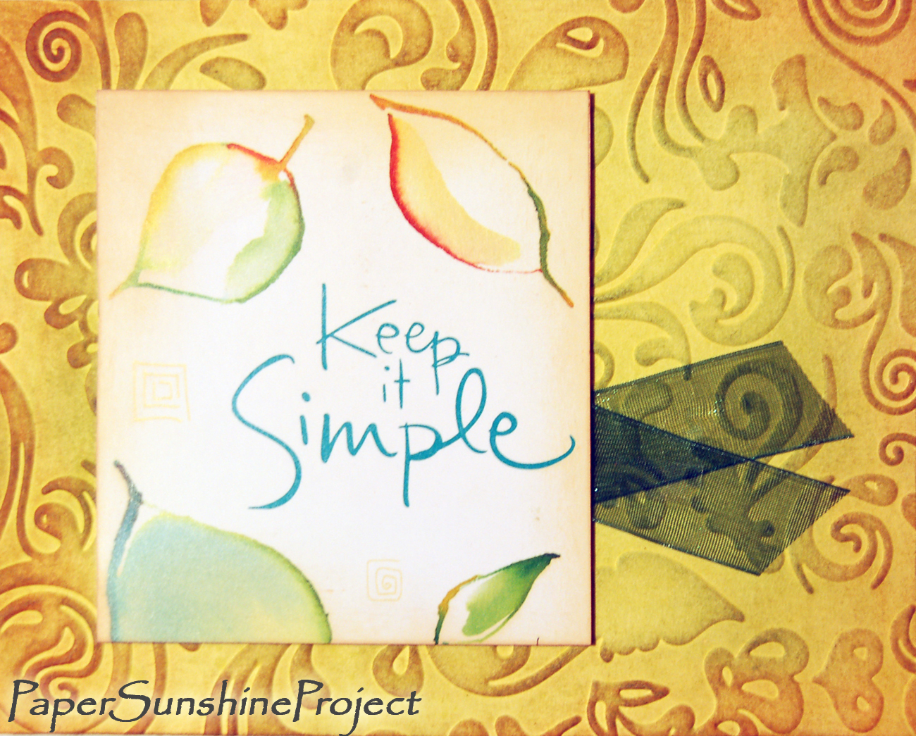 Paper Sunshine Project: Watercolor & Kathy Davis
