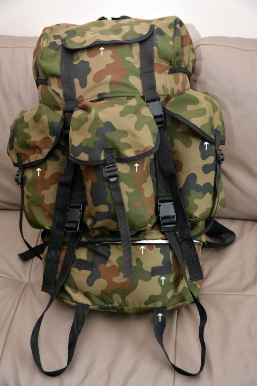 Webbingbabel: Polish Army Mountain Infantry Large Backpack WZ 97