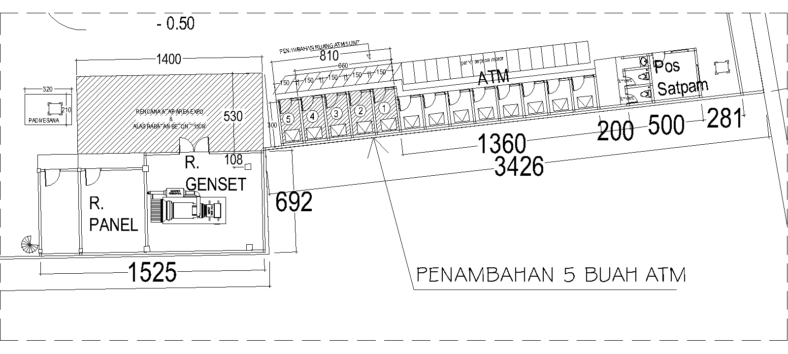 BAJO WORK-SHOP design and contruction: Penambahan 5 unit ATM Hardys ...