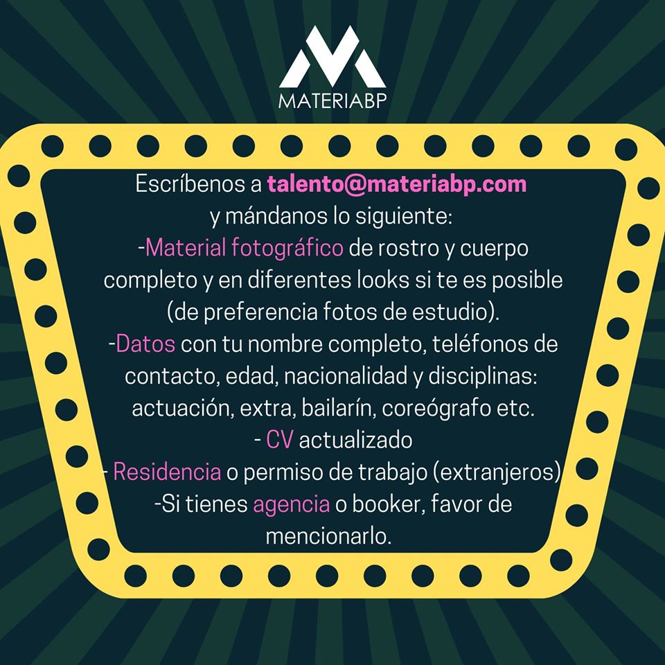 CASTING: actores, extras, bailarines y talento interesado en hacer ...