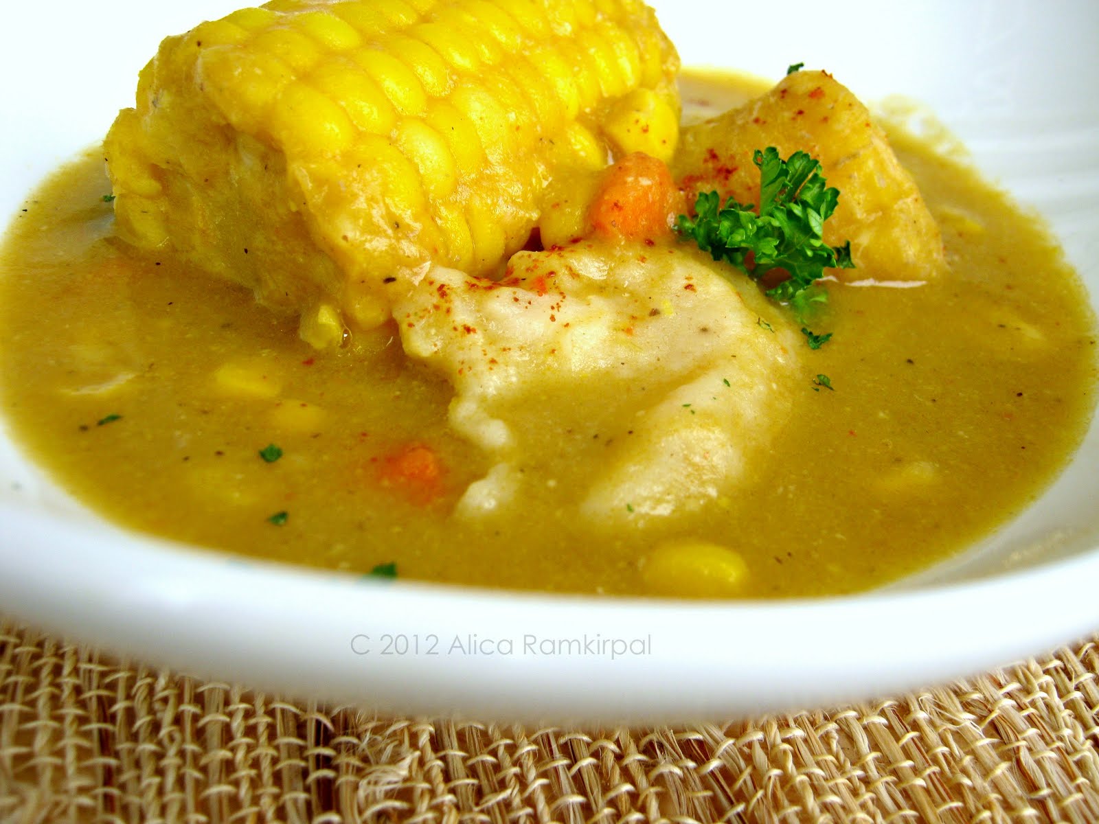 Trinidad Corn Soup - Alica's Pepperpot