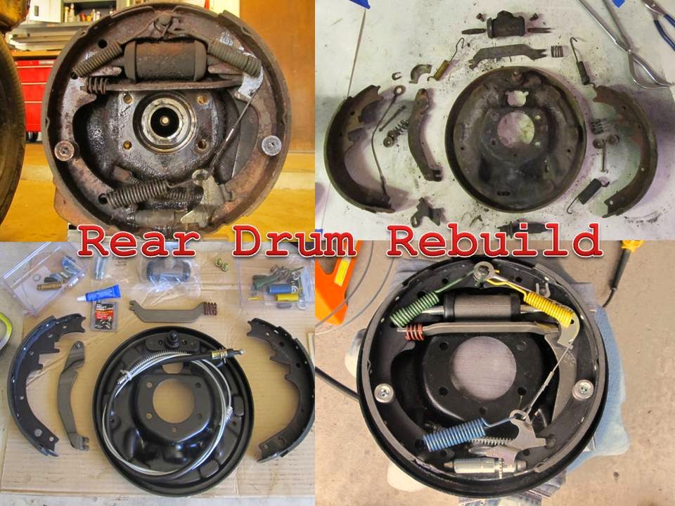 Rear drum brake rebuild