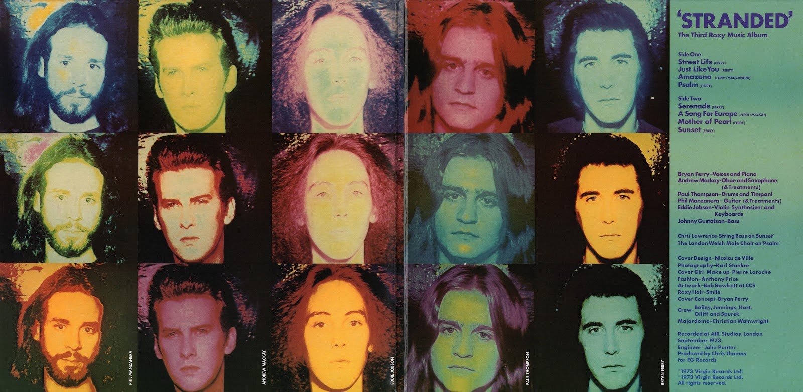 1973 Stranded - Roxy Music - Rockronología