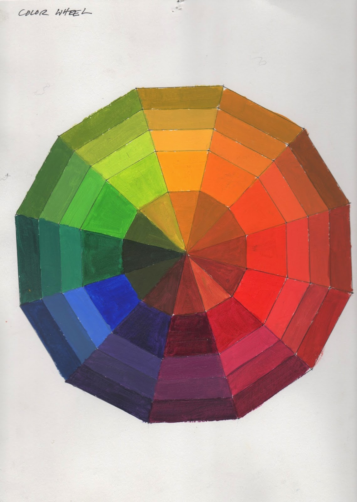 2D Design/ North Seattle: COLOR WHEEL