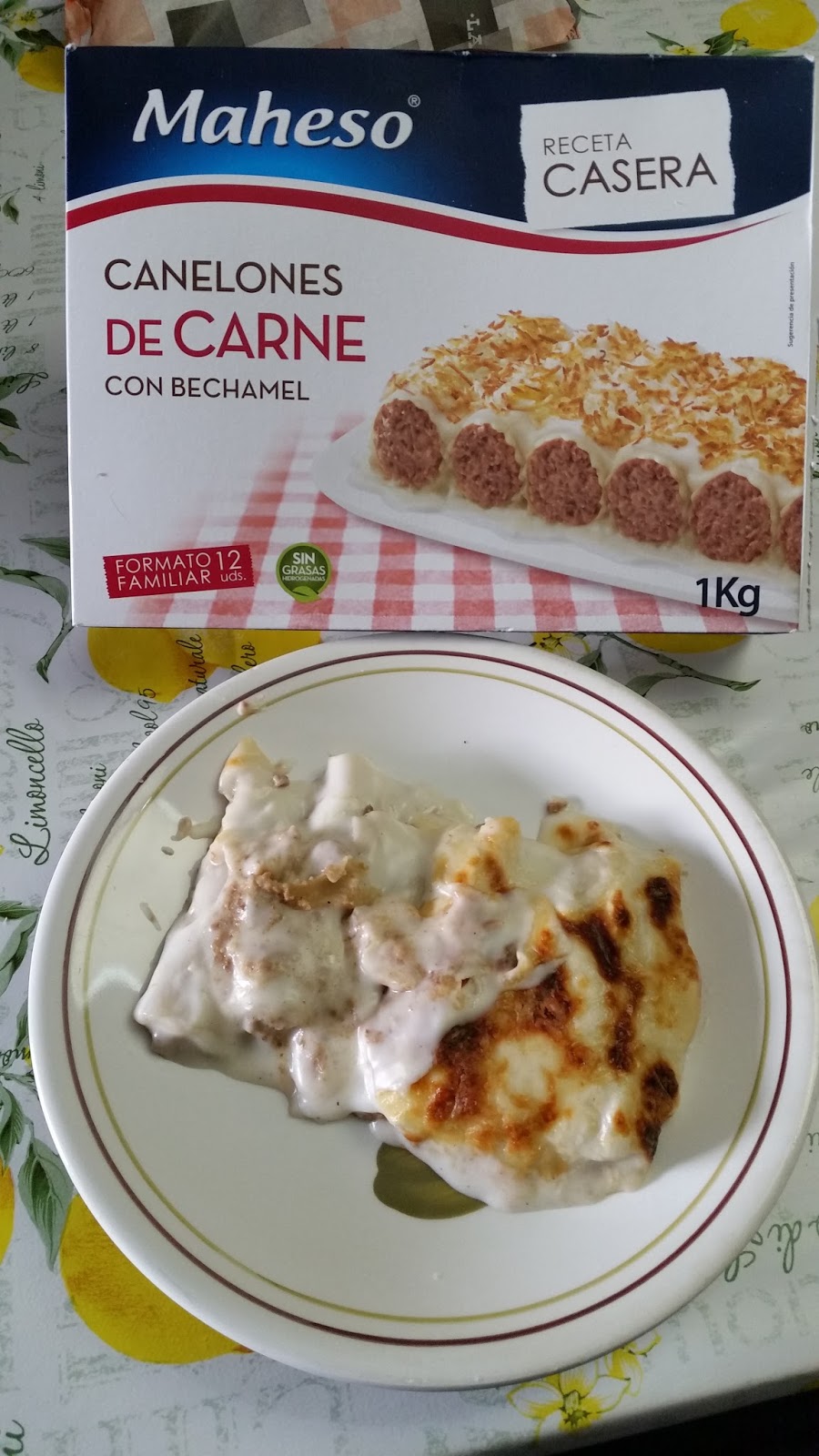CAN JOAN I SARA: CANELONES DE CARNE CON BECHAMEL "MAHESO"