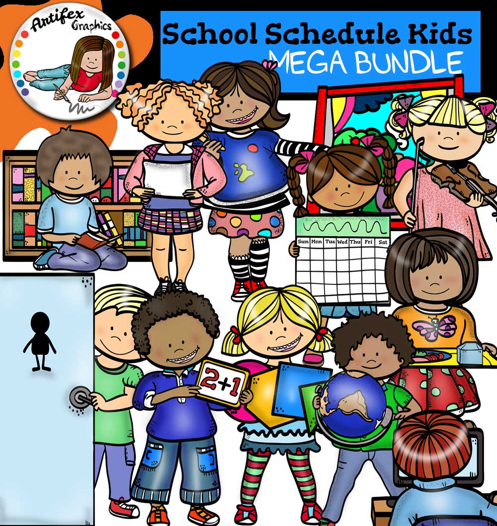 Artifex Graphics: Class Schedule clip art set