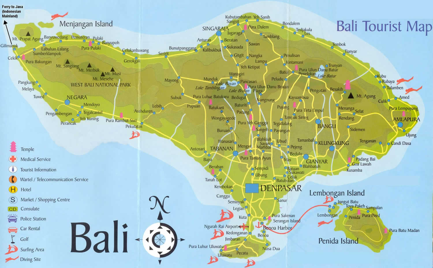 Peta Pulau Bali