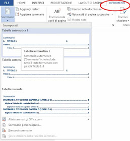 Come creare un indice su word | Oggi è un altro post