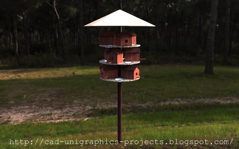 CAD designs by Ivan: Birdhouse (free CAD download file)